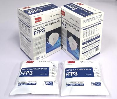 Cina Maschera di protezione di Buda-U FFP3 senza valvola, 5 strati di FFP3 della maschera del respiratore, comodo e buon imballando progettazione in vendita