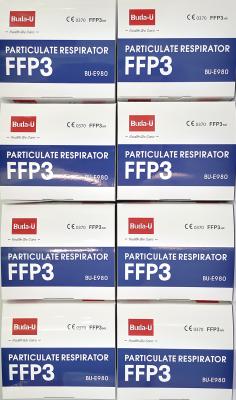 Cina 5 strati della maschera di polvere bianca FFP3, semimaschera di filtraggio FFP3 senza valvola in vendita