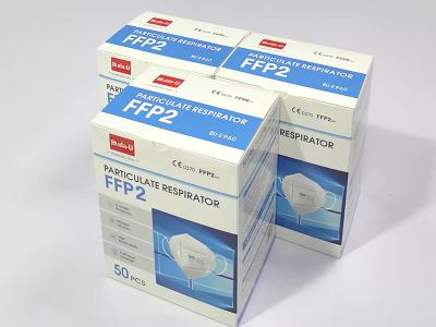 Cina Buda-U 5 mette a strati la maschera polverizzata del respiratore FFP2 misura molto attentamente al fronte in vendita