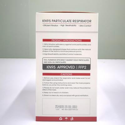 Cina Totale certificato bianco 5 strati di KN95 della maschera polverizzata del respiratore per COVID 19 in vendita
