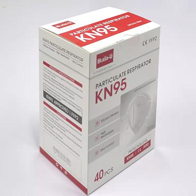 Cina Totale certificato bianco 5 strati di KN95 della maschera polverizzata del respiratore per COVID 19 in vendita