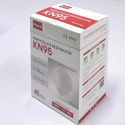 Cina Maschera di protezione di FDA u.c.e. KN95 per la piegatura 40pcs/Box protettivo di prevenzione di COVID in vendita