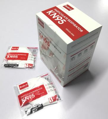 Cina Totale certificato bianco 5 strati di KN95 della maschera polverizzata del respiratore per COVID 19 in vendita