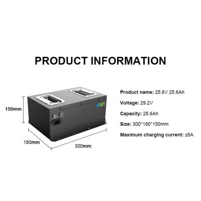 China 25.6V 25.6Ah Lithium Ion Phosphate Battery Pack 48V 20Ah Lithium Ion Battery for sale
