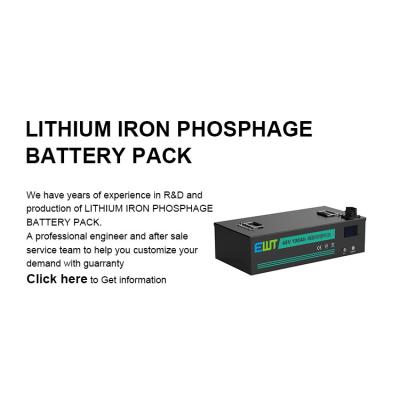 China 48V 100ah Lithium Ferro Phosphate Battery Pack Chargeable 32650 18650 26650 for sale