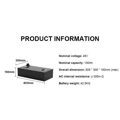 China 48V 100ah Lithium Ferro Phosphate Battery Pack Chargeable 32650 18650 26650 for sale