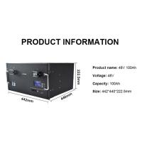 China Customized 48V Lithium Iron Phosphate Battery Anode 100Ah LFP Battery for sale