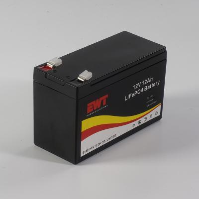 China Batería personalizada 12.8V 12Ah Lifepo4 Power Batería de soporte para montacargas en venta