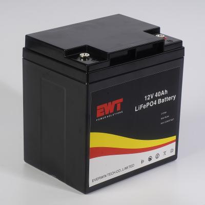 China 12V 40Ah 32700 LiFePo4 Lithiumbatterie mit niedriger Selbstentladungsrate zu verkaufen