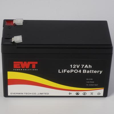 China Lange levensduur 12V 7AH VRLA Lifepo4 Deep Cycle Lithium Iron Phosphate accu for sale