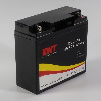 Cina 5000 vita del ciclo 12V 25AH batteria ricaricabile con funzione Bluetooth in vendita
