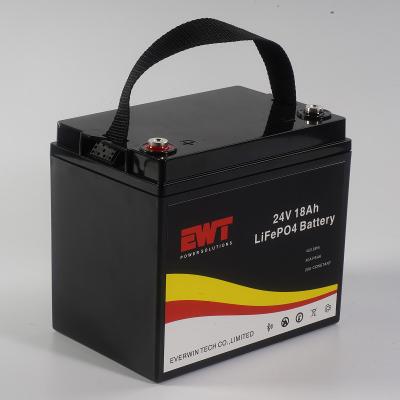 China EWT 24V 18AH LCD BMS Bluetooth für wiederaufladbare High Cycle Batterie zu verkaufen