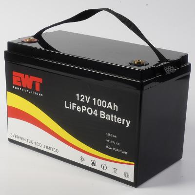 China Hohe Kapazität 12V 100Ah Langlebigkeit Lithium-Eisen-Phosphat-BMS-Batterien zu verkaufen