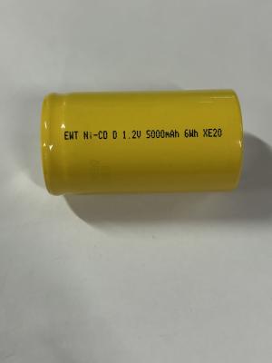 China 5000 mAh NICD CEll -20°C à 55°C et longue durée pour les applications industrielles for sale