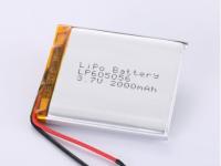 China LP605056 3.7v Lipo Battery High Capacity Lithium Polymer Battery 2000MAH PCB Protection Polymer Li-ion Rechargeable Cell for sale