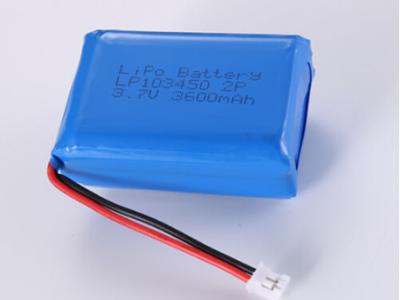 China LP103450 3.7V 3600mAh Batterie Li-Ion Les fabricants de batterie Lipo Batterie au lithium polymère rechargeable à tension ouverte Nom du modèle for sale