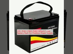 24V 20AH 23AH 25AH Литий-литий-ионный аккумулятор для наружного питания
