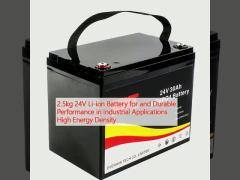 Bateria LiFePO4 de 24 V Armazenamento de energia sustentável com bateria de fosfato de ferro de lítio de 400Wh e tempo de carga de 4-6 horas