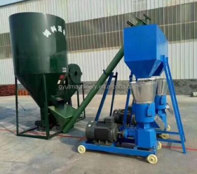 China Customizable Animal Feed Pellet Machine Line with 3mm 4mm 5mm 6mm Die Hole for sale