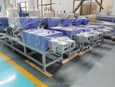 China Garment Shops High Capacity Wood Pallet Block Machine with Cutting Saw Labor Saving for sale