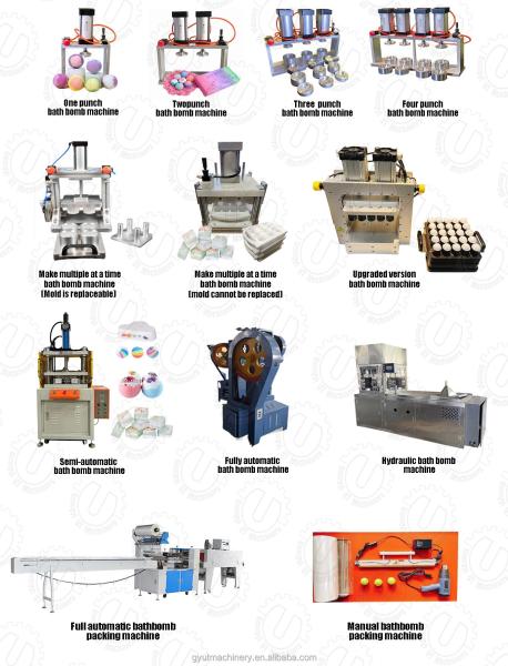 Quality 1300piece/h Multi press Manual bath bomb Making Machine with Automatic Operation for sale