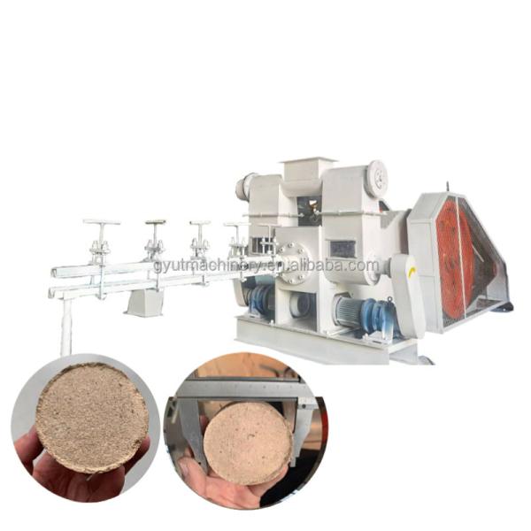 Quality Edible Mushroom Sawdust Application One Shot Molding Biomass Block Fuel Forming for sale