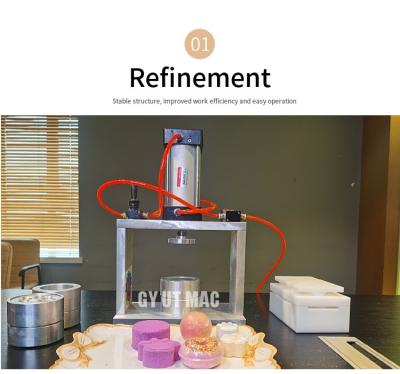 China Salt Powder Raw Material Bath Salt Ball Pressing Machine with Pneumatic Press for sale