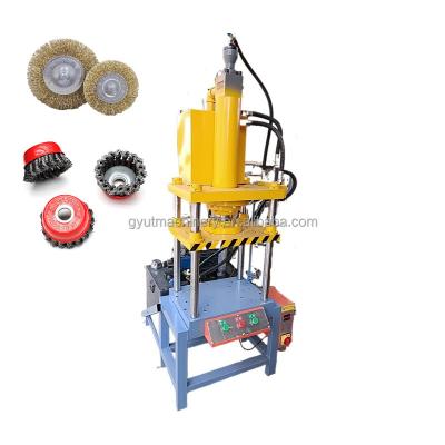 China 24v DC Motor CNC Twisted Wire Brush Making Machine for Threaded Wire Wheel Brushes for sale