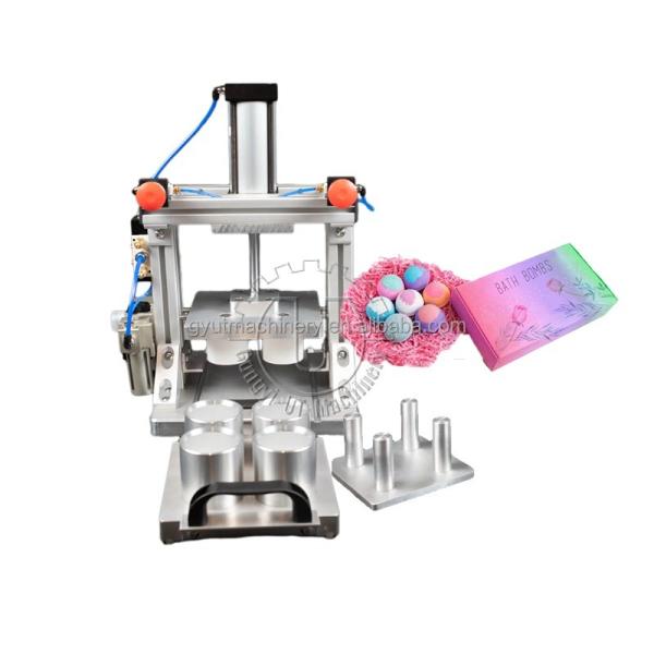 Quality 2024 Pneumatic Bath Fizzer Press Machine for Automatic Shrink Wrap of Bath Balls for sale