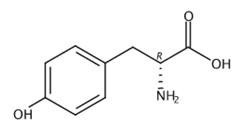 China D- Tyrosine Pharmaceutical Intermediates CAS 556-02-5 Molecular Weight 181.19 for sale