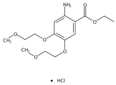 China Benzoic acid, 2-amino-4,5-bis(2-methoxyethoxy)-, ethyl ester, hydrochloride (9CI) ;CAS  183322-17-0 for sale