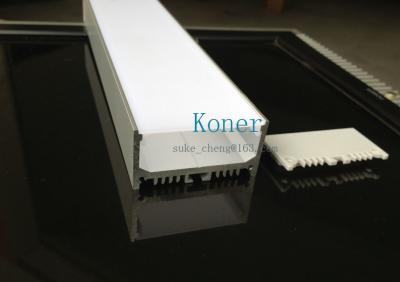 China LED Channel Systems,suspension kit Aluminium led profile with opal cover-48mm for sale
