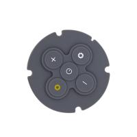 China Custom Circular Controller Keys Waterproof And Durable Silicone Rubber Keys for sale