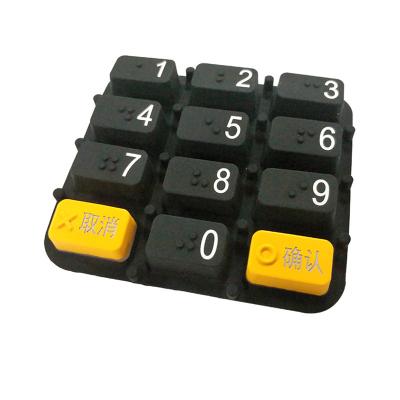 中国 注文のラジウムは透明なシリコーン ゴム ボタンを切り分けた 販売のため