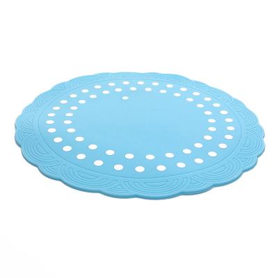 China Food Safe Silicone Rubber Table Mat Heat Resistant Silicone Bowl Mat Placemat for sale