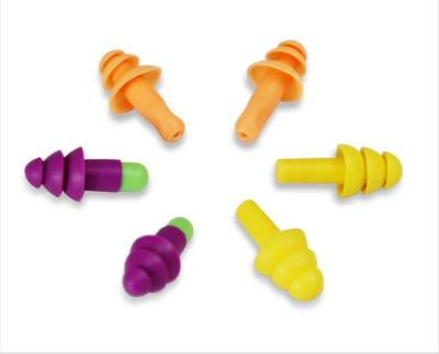 China Soft Silicone Earplugs Sleep Noise Prevention Reusable Noise Reducing for sale