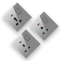 China Acrylic Glass Panel Switch Socket Ultra Thin Wall Switch for sale