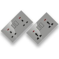 China Acrylic Glass Panel Switch Socket Ultra Thin Wall Switch for sale