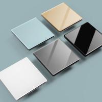 China Acrylic Glass Panel Switch Socket Ultra Thin Wall Switch for sale