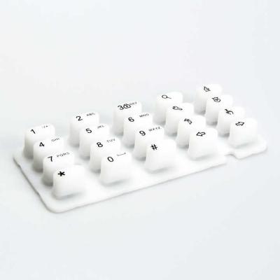 China Long Lasting Silicone Rubber Keypads With A Life Span Of Over 1 Million Cycles for sale