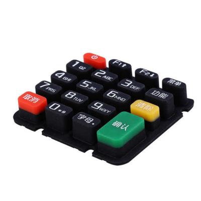 China Máquina de colocação de teclado de silicone Partes de borracha e partes de plástico personalizadas à venda