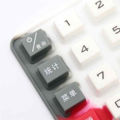 China Matte/glänzende Oberfläche Silikon-Gummi-Schlüssel mit individueller Dicke für Produkte zu verkaufen