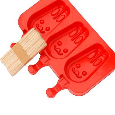 China Food Grade Silicone Custom Popsicle Making Mold Diy Popsicle Mold for sale
