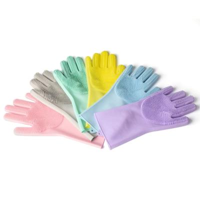 Cina Strumenti da cucina per il lavaggio dei piatti Accesori per la casa Guanti per la pulizia in silicone in vendita