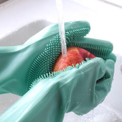 Cina Strumenti da cucina per il lavaggio dei piatti Accesori per la casa Guanti per la pulizia in silicone in vendita