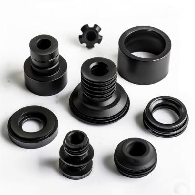 Cina Anelli O di gomma di silicone nera resistente all'abrasione per sigillatura in vendita