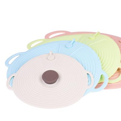 China Silicone Food Pot Cover Protection, Suction Silicone Pot Cover With Air Holes for sale