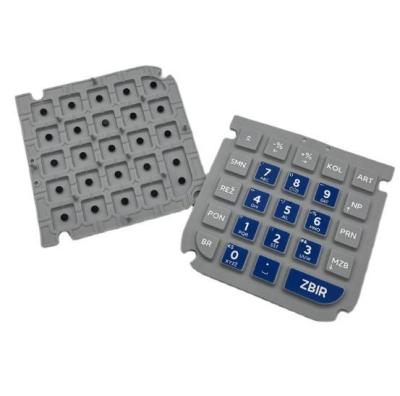 China Numerical Keyboard Keys, Conductive Carbon Particles, High-Quality Customized Silicone Rubber Keys for sale