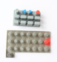 China Customized Silicone Button Control, Digital Buttons, Screen Printed Numbers for sale