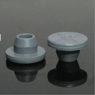 China OEM Non Spill Vials 20mm Grey Butyl Rubber Stopper Medical Silicone Rubber Products for sale